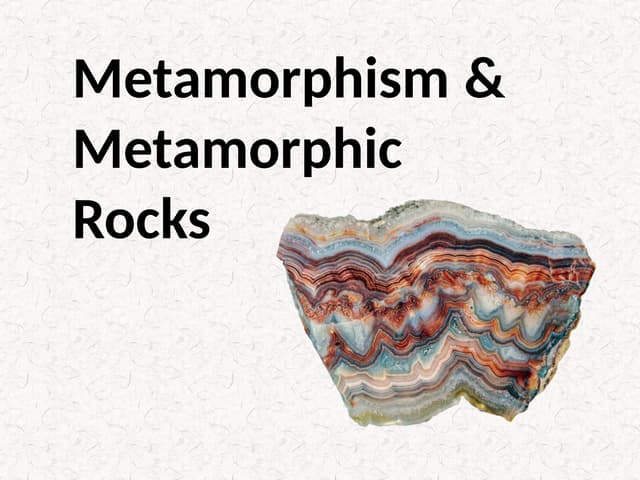 Metamorphism and types of metamorphism | PPTX | Geology | Science