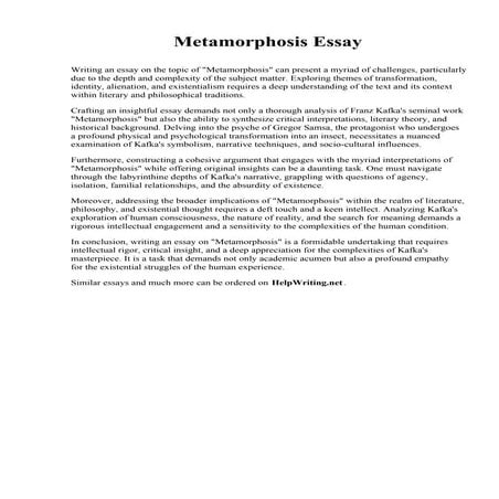 The Metamorphosis Analysis Essay.pdf