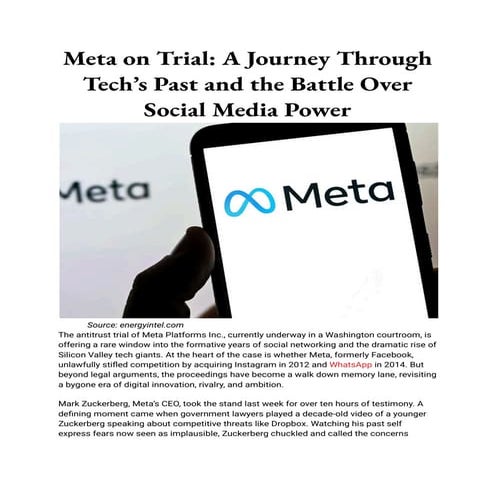 Meta on Trial_ A Journey Through Tech’s Past and the Battle Over Social ...