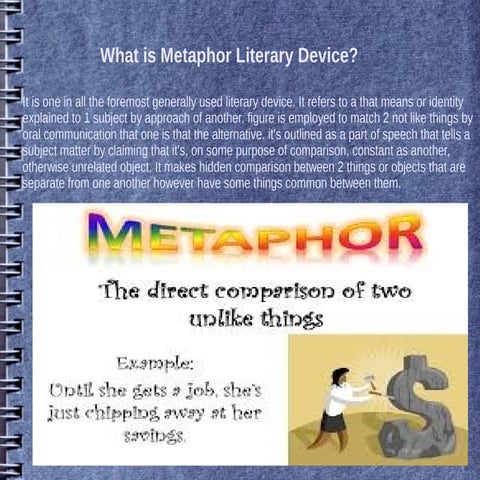 What is Metaphor Literary Device? | ODP
