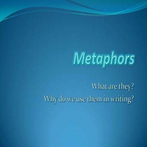 Metaphors | PDF