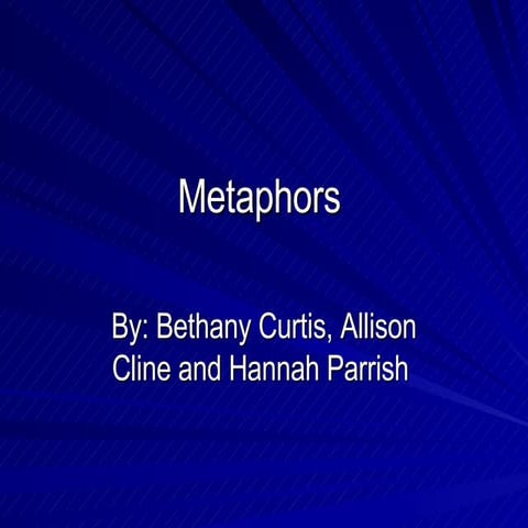 Metaphors | PPT
