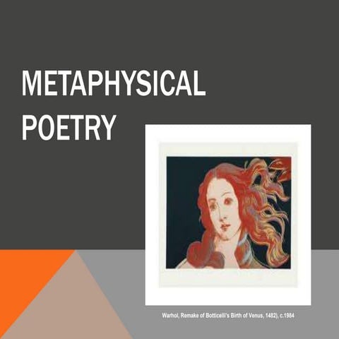 Metaphysical poetry | PPT