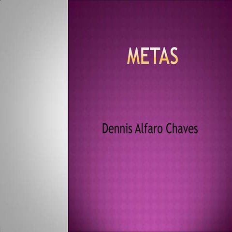 Metas personales | PPTX
