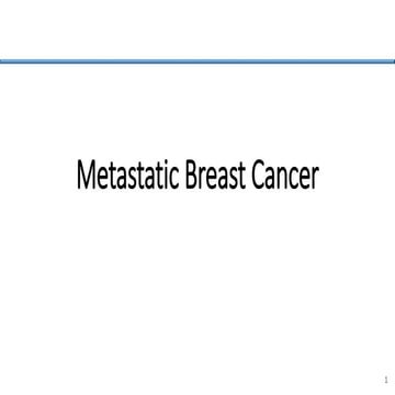 Metastatic breast cancer ver 3.0 | PPT