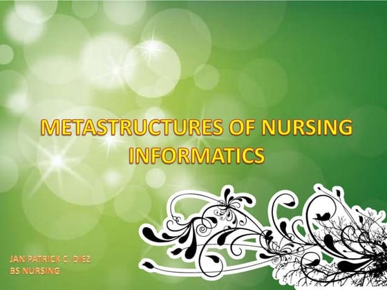 The metastructure of nursing informatics | PPTX