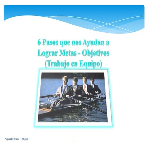 Metas y objetivos (trabajo en equipo) | PPSX