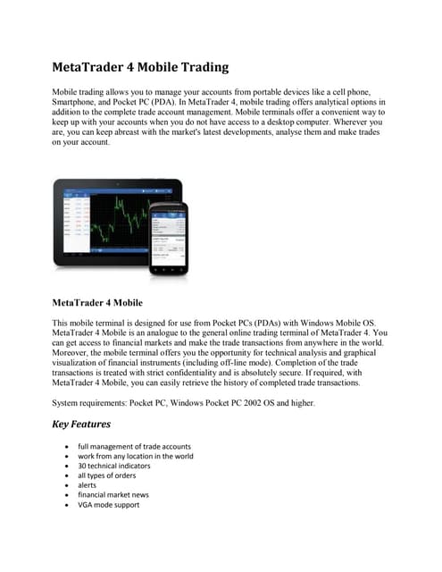 Mobile trading | PPT