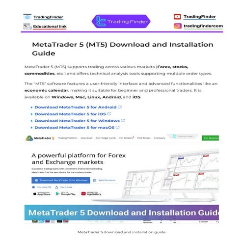 MetaTrader 5 (MT5) Download and Installation Guide | PDF