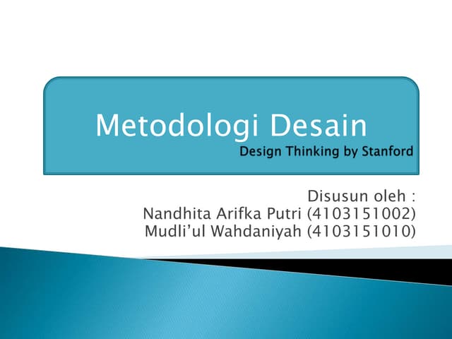 contoh design thinking by Stanford | PPTX