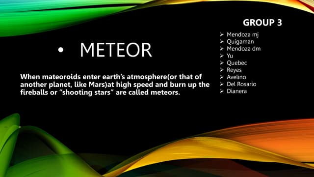 Meteorites lecture Introduction Types meteor | PPT
