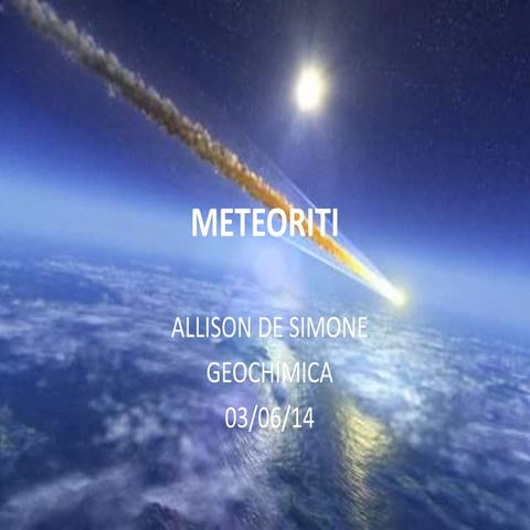 Meteoriti copia | PPTX