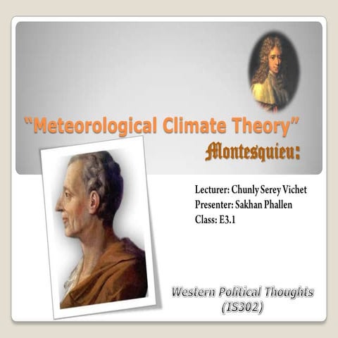 Meteorological climate theory | PPT