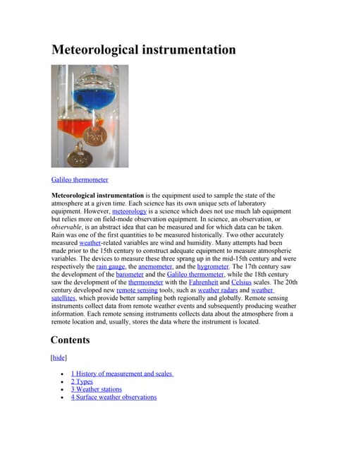 Weather forecasting | PPT