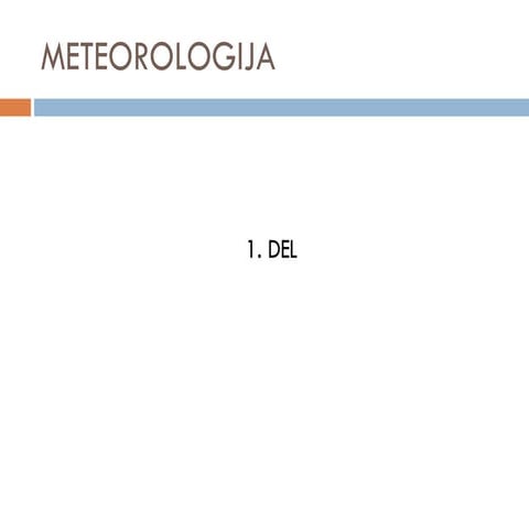 Meteorologija | PPT