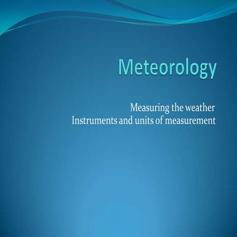Meteorology | PPTX