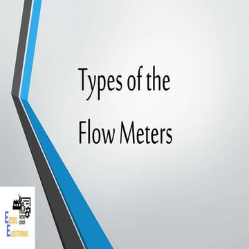Types of flow Meters انواع عدادات نقل الملكية | PPTX