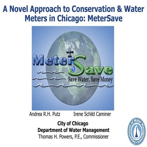 A Novel Approach to Conservation & Water Meters in Chicago: MeterSave | PPT