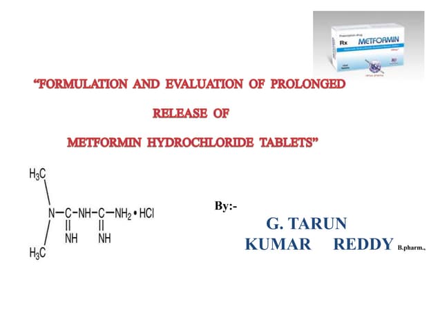 Generic Metformin Tablets for Treatment of Type 2 Diabetes (Non-Insu…