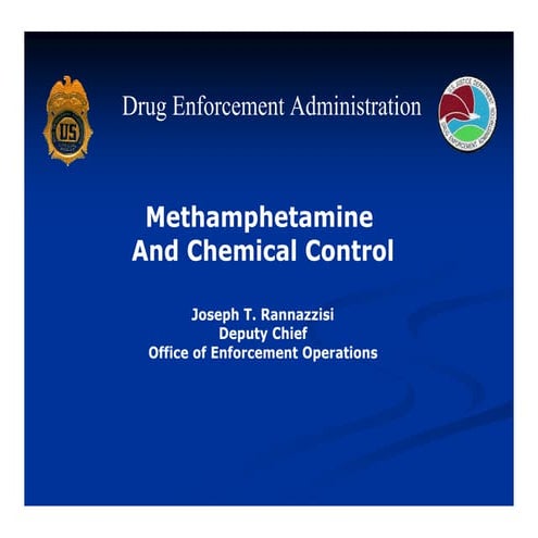DEA Methamphetamine and chemical control | PDF