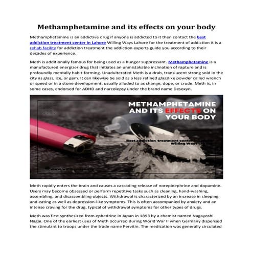 Methamphetamine and its effects on your body.pdf