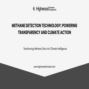 Methane Detection Technology Powering Transparency and Climate Action | PDF