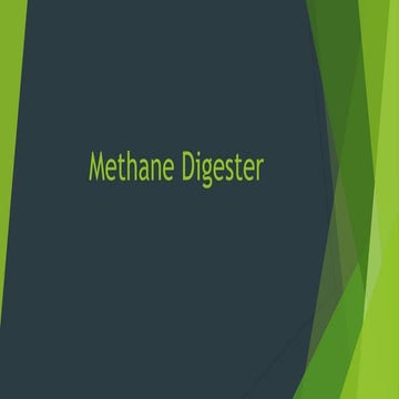 Methane digester | PPT