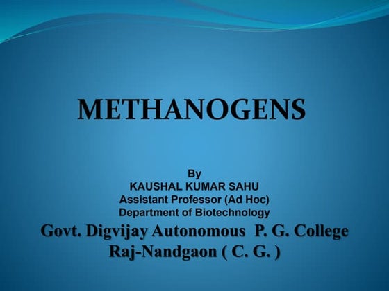 Methanogens | PPTX