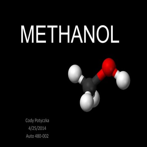 Production of methanol from methane and air | PPTX