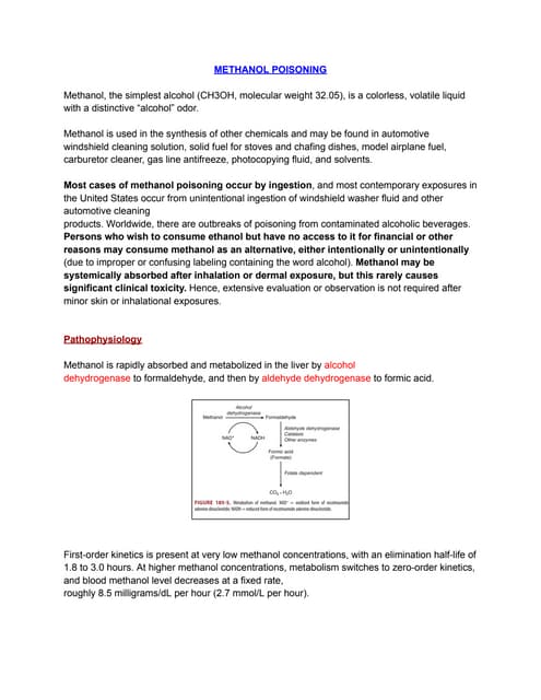 Methanol poisoning- Forensic Toxicology.pptx