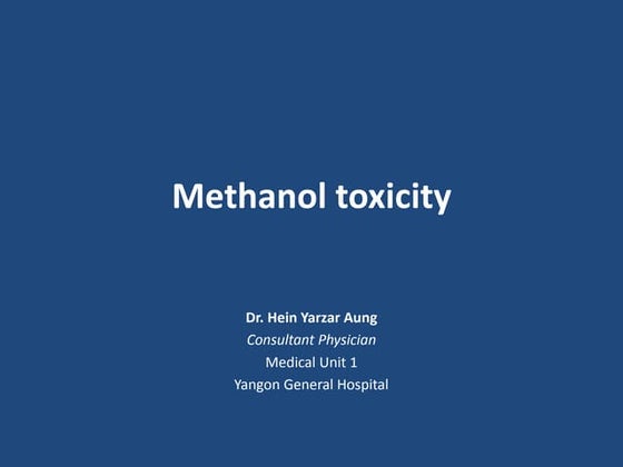 Methanol Toxicity | PDF | Chemistry | Science