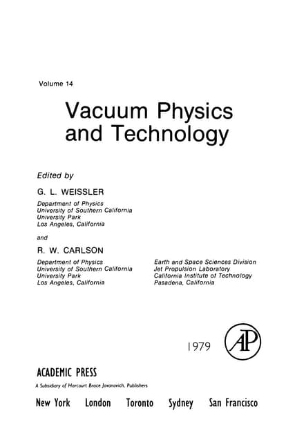 Lecture 1 (vacuum technology) | PPTX