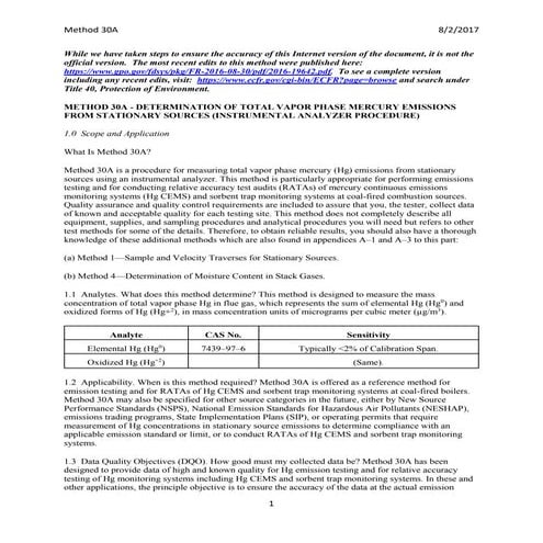 metodo EPA 30A | PDF