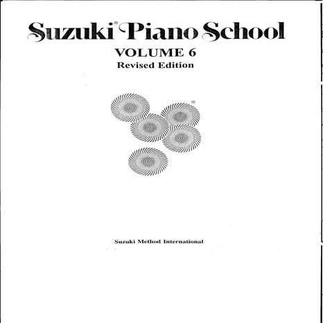 Methode suzuki, piano school volume 6 | PDF