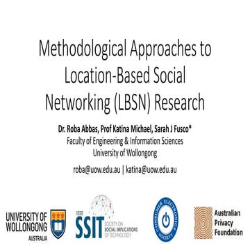 Methodological Approaches To Location Based Social Networking Research Ppt