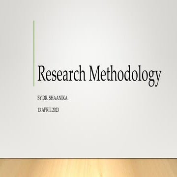 Reseach Presentation on Honors Level, This is a paper published by a ...