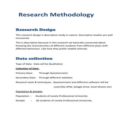 research methodology | PDF