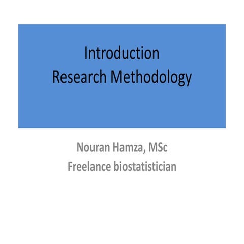 Introduction to Research Methodology | PPTX