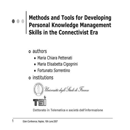 Personal knowledge management