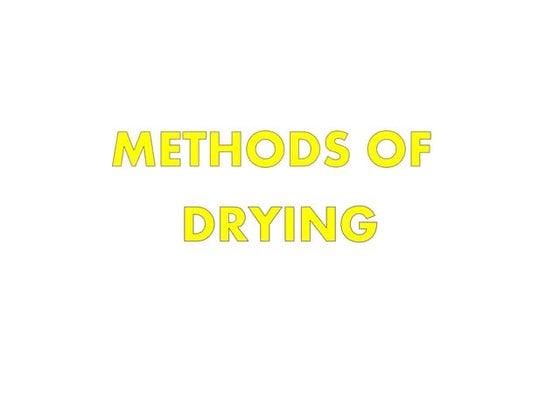 Drying & its process | PPT