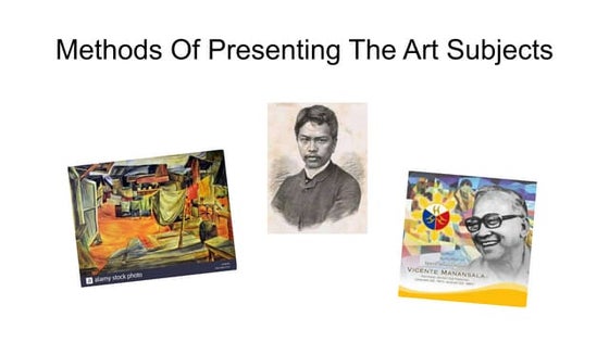 Methods of presenting art | PPTX | Painting | Arts and Crafts