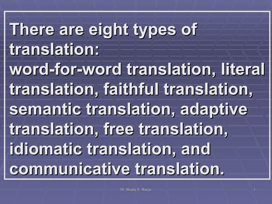 Knowledge and skill involved in translation | PPT