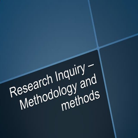 Methods and methodology | PPT