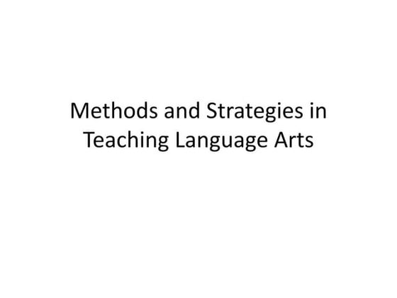 Language arts | PPT