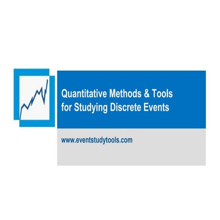 Methods and Tools for Studying Discrete Events | PPTX