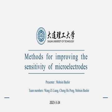 Methods for improving the sensitivity of microelectrodes.pptx
