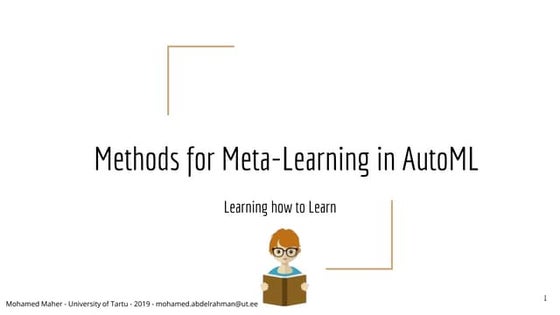 AN INTRODUCTION TO AUTO-ML EDGE-ML (VIDEO 1/4) | PPT
