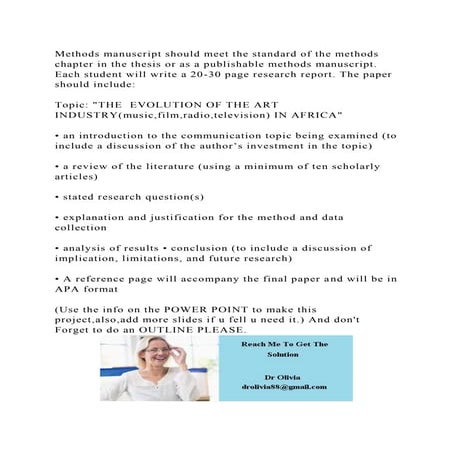 Methods manuscript should meet the standard of the methods chapter i.docx