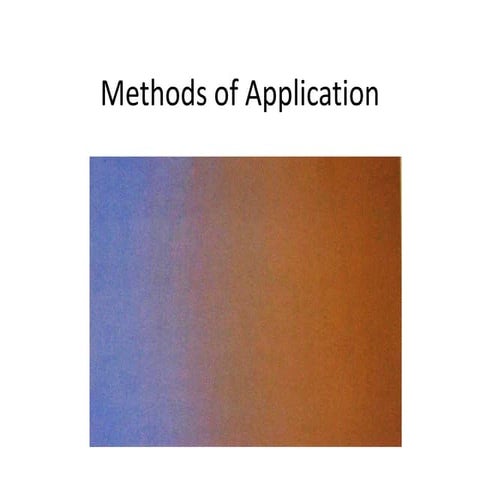 Methods of Application | PPT