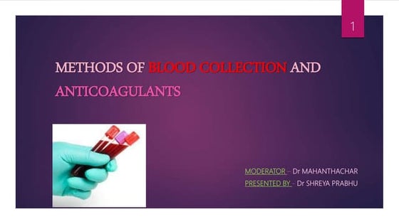 sample collection in clinical biochemistry | PPT